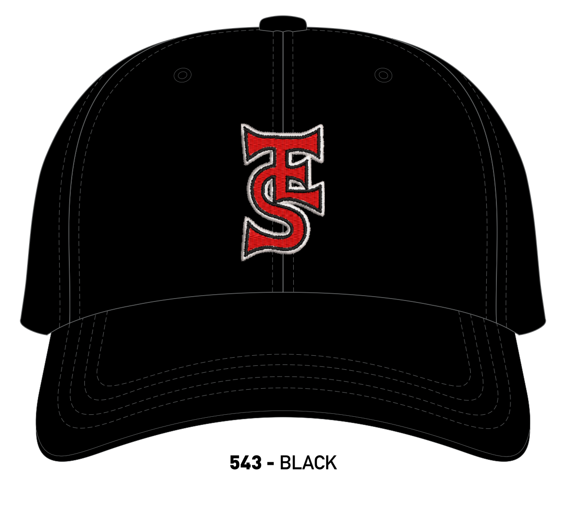 TSE 6 Stitch Field Hat | Tri-State Elite Umpires